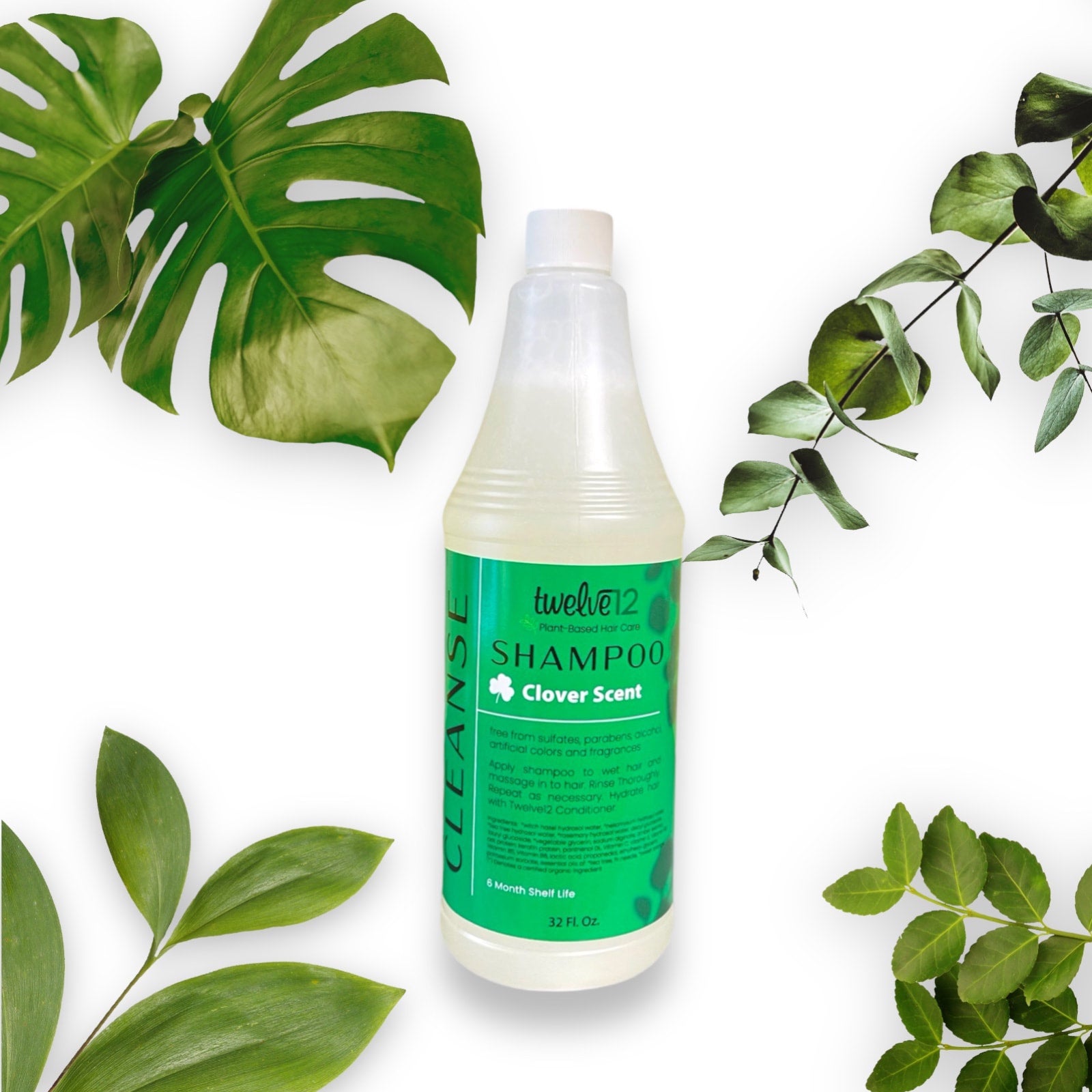 Twelve12 Clarifying Shampoo Clover Scent 32oz (Pump Sold Separately ...